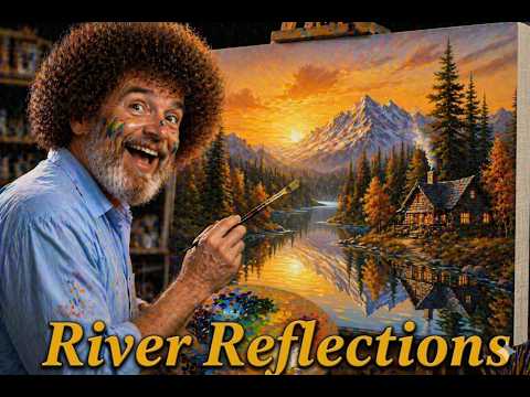 5 Hours Of Bob Ross To Sleep |The Joy Of Painting | River Reflections   | ASMR