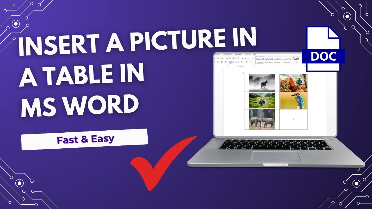 How to Insert a Picture into a Table in Word (Step-by-Step Guide) - YouTube