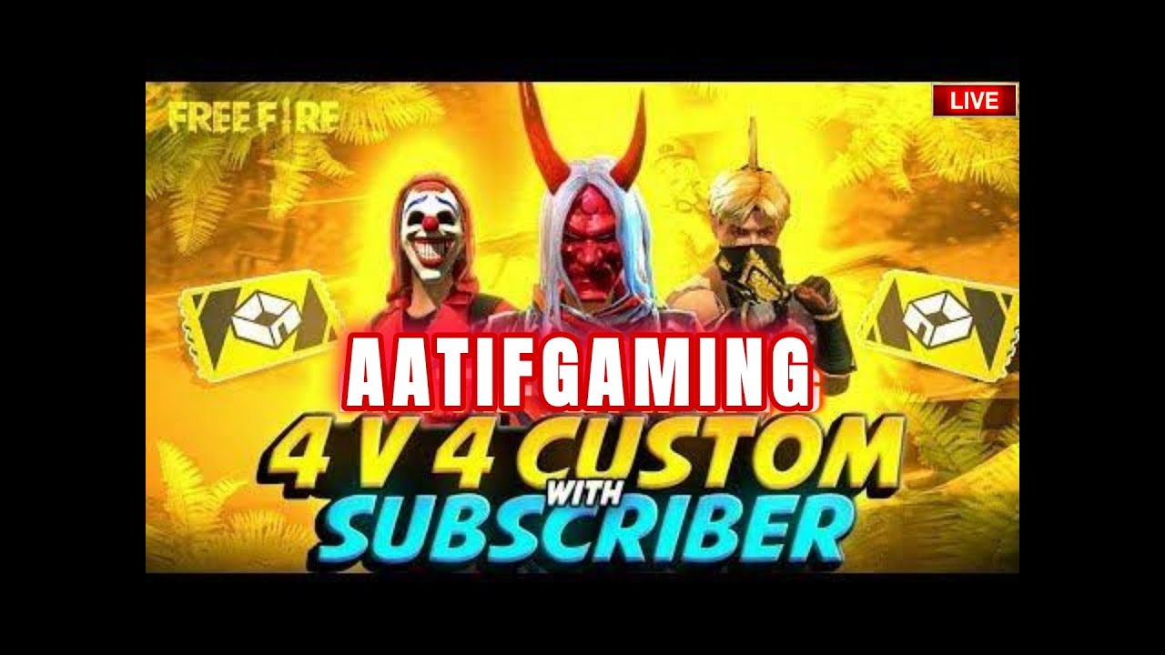 FREE FIRE LIVE || FF LIVE GIVEAWAY || FF LIVE CUSTOM ROOM || FF ...