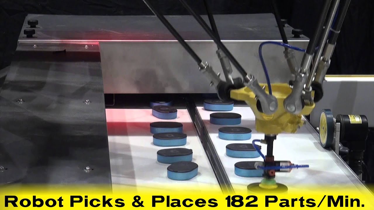 New FANUC M-2iA Delta Robot Picks and Places Containers at 182 Parts ...