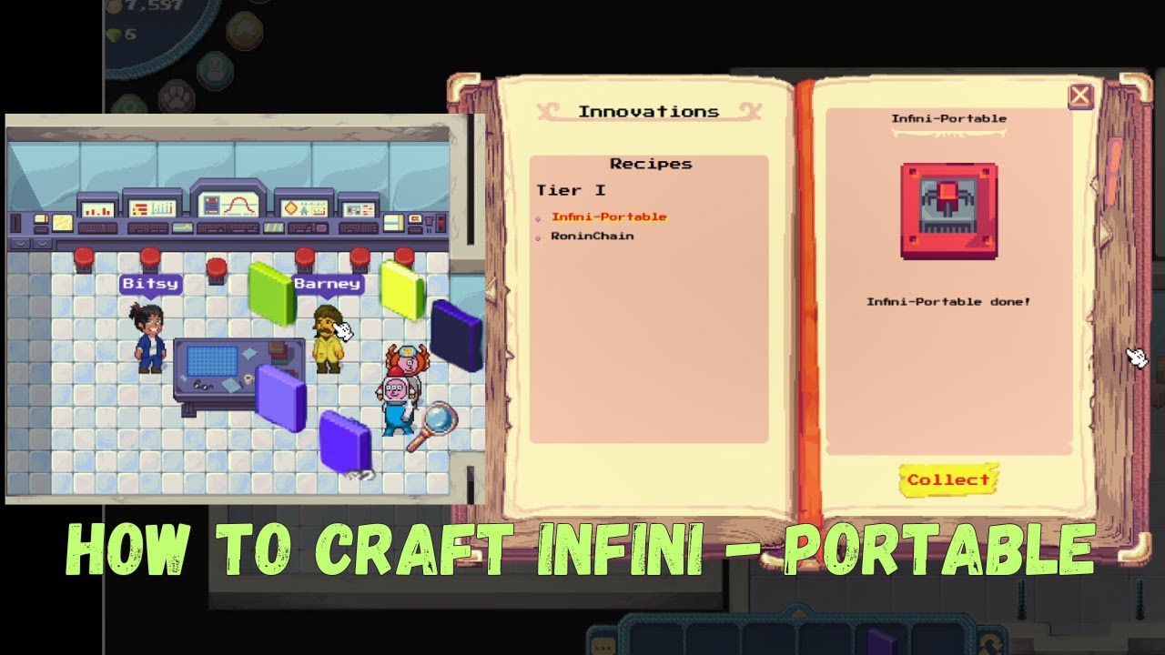 New Update | Cara CRAFT INFINI-PORTABLE di Game Pixel - YouTube