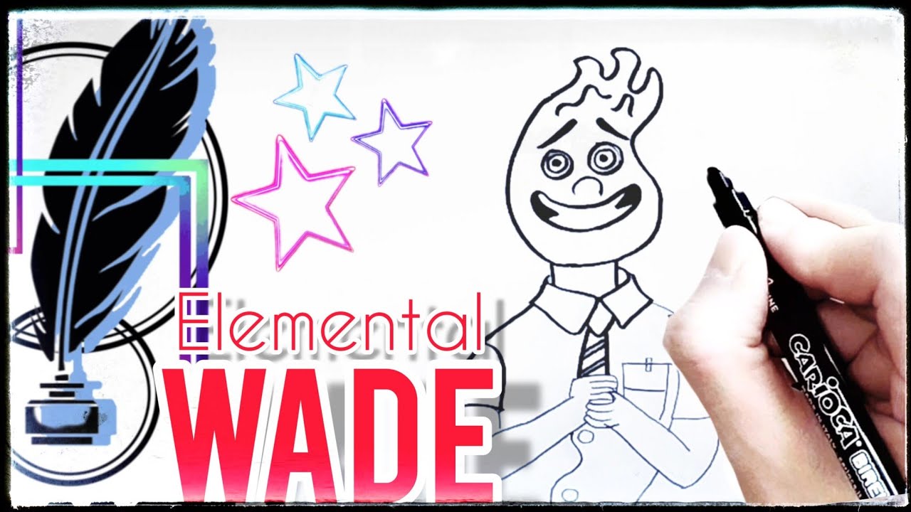 How to draw Wade Ripple Elemental - YouTube