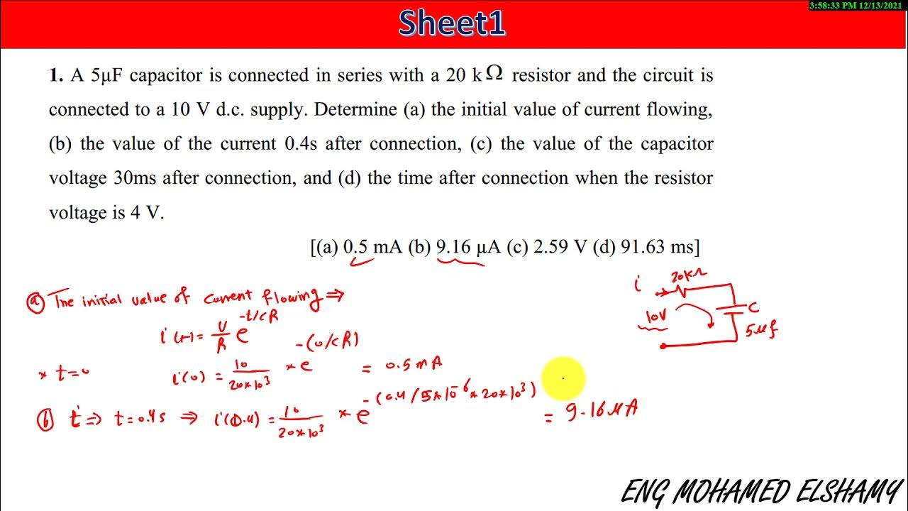sheet1 - Switched DC Source with different load circuits - YouTube