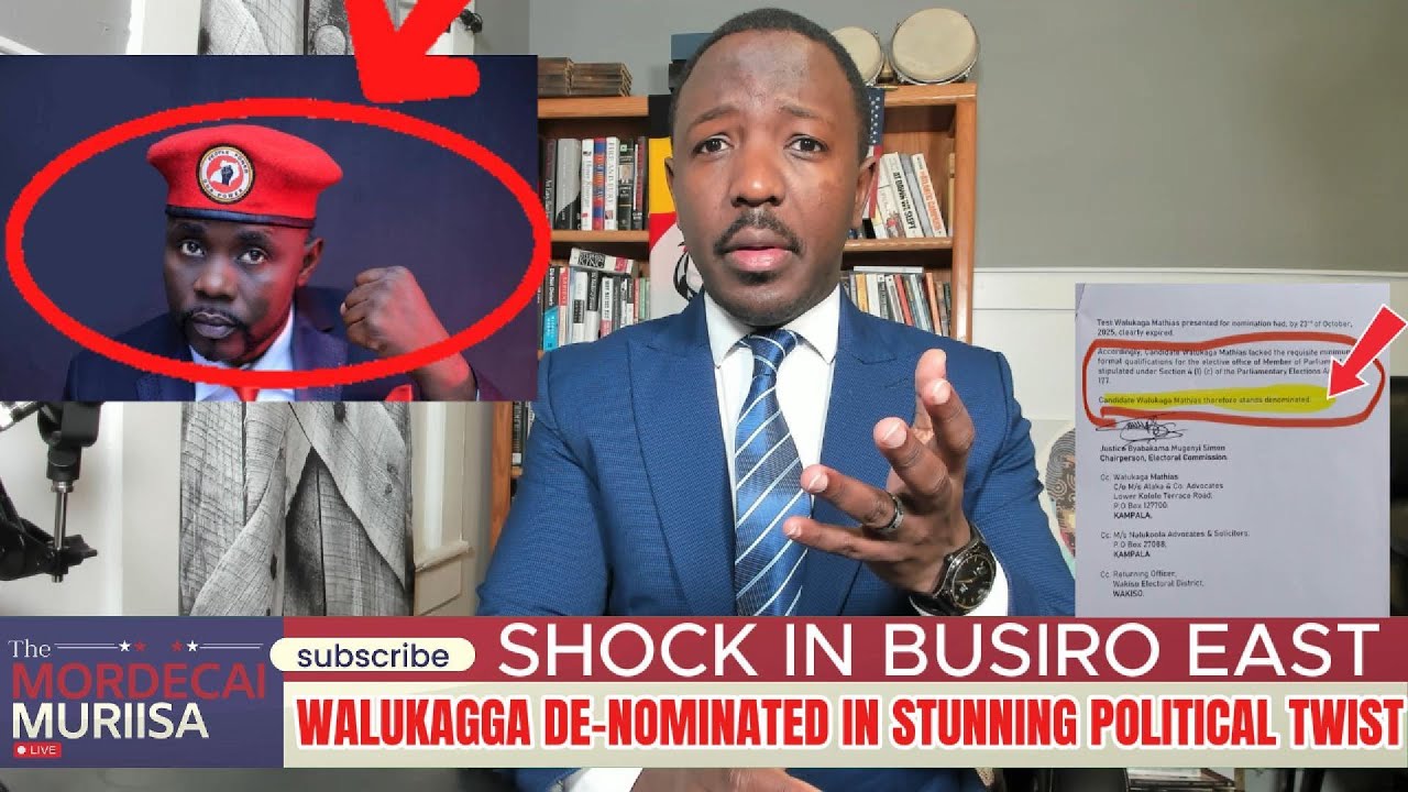 Shock in Busiro East: Walukagga De-Nominated in Stunning Political ...