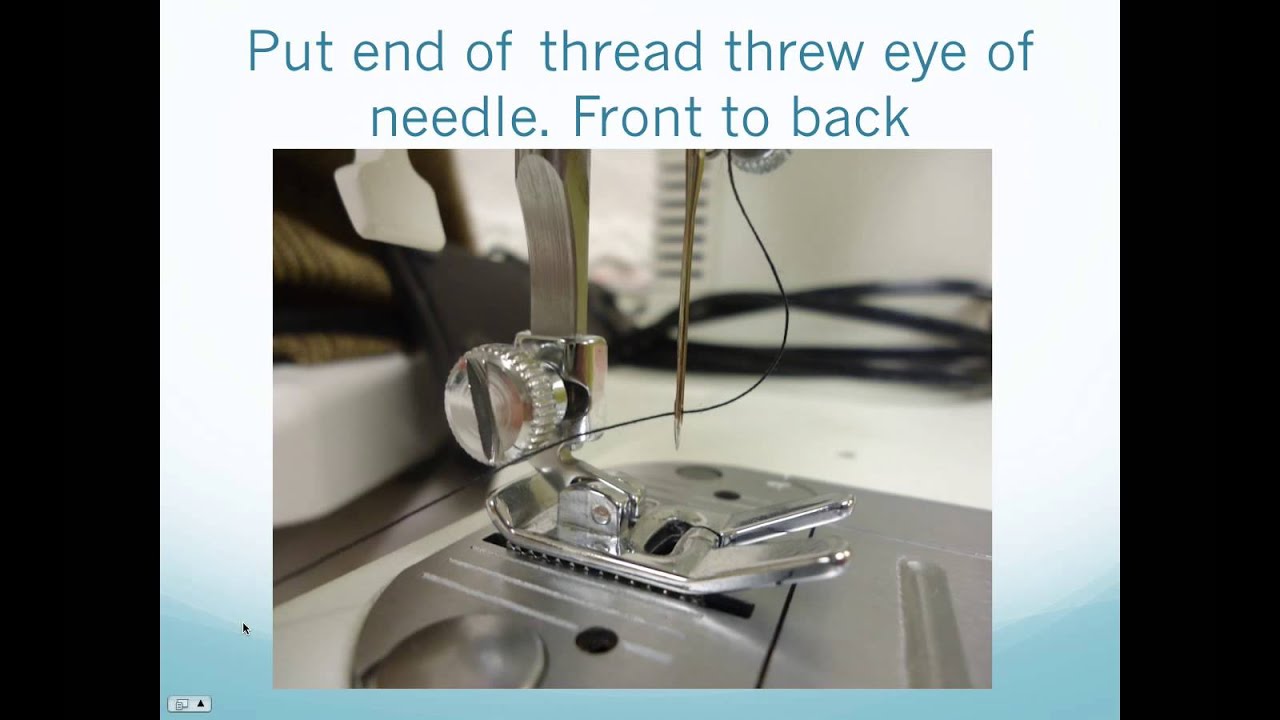 Singer Sewing Machine-Winding bobbin & threading machine - YouTube