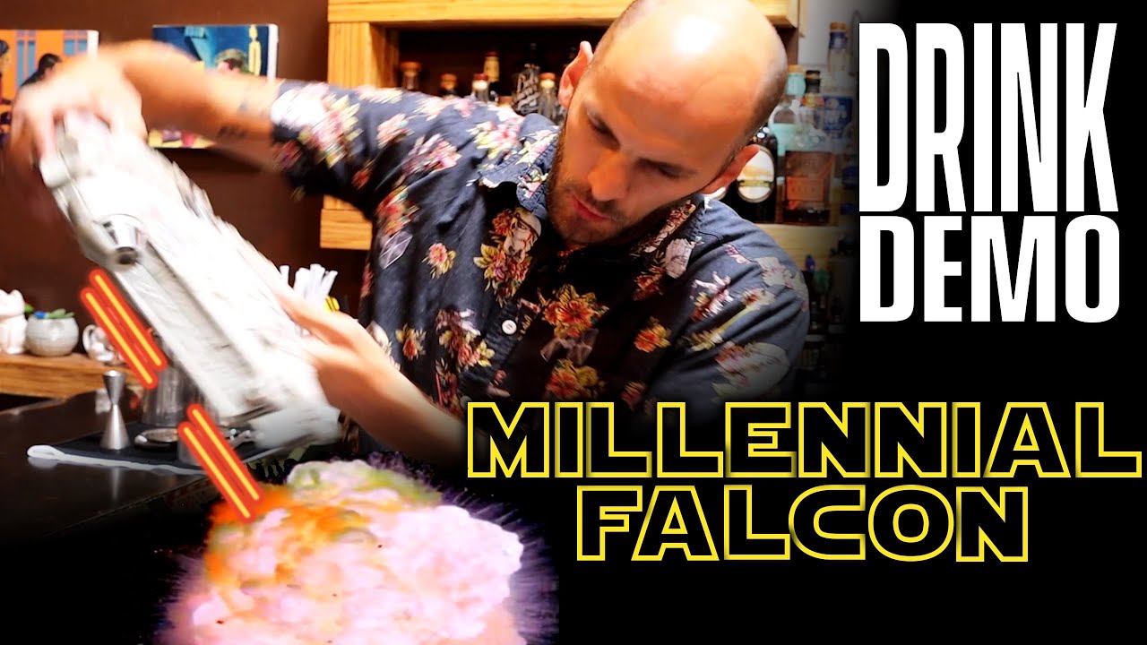 STAR WARS COCKTAIL for hipsters | Millennial Falcon | DRINK DEMO ...