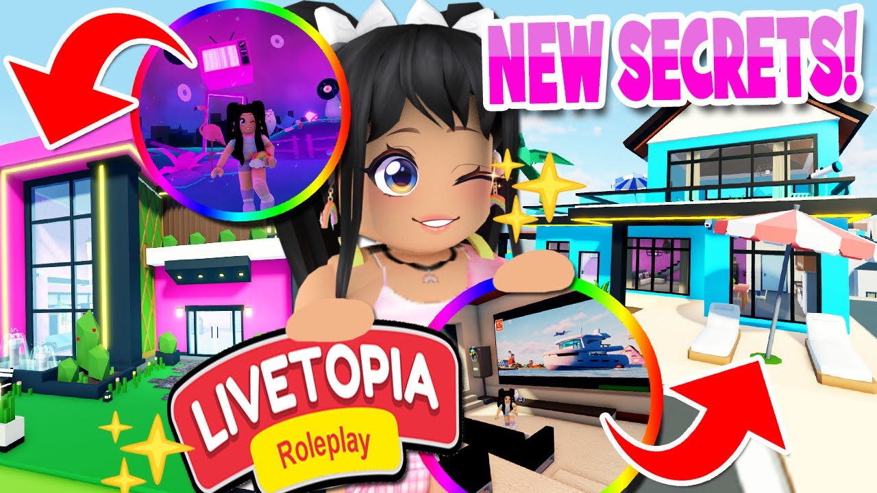 *ALL NEW SECRET ROOMS* Renovated Homes + THEATRE in LIVETOPIA Roleplay ...