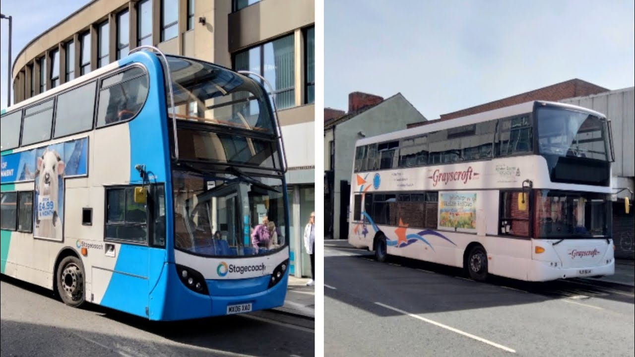 Grimsby buses 22nd April 2025; town centre and garage. #bus #grimsby # ...