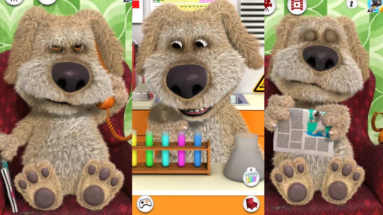 Talking Tom Ben Did A Futuristic Experiment In Lab 🔬 #talkingben # ...