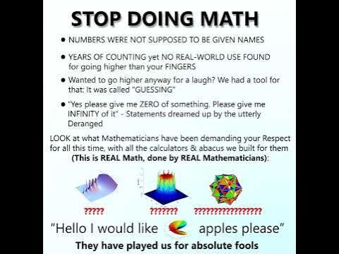 STOP DOING MATH (@WTMMP) - YouTube