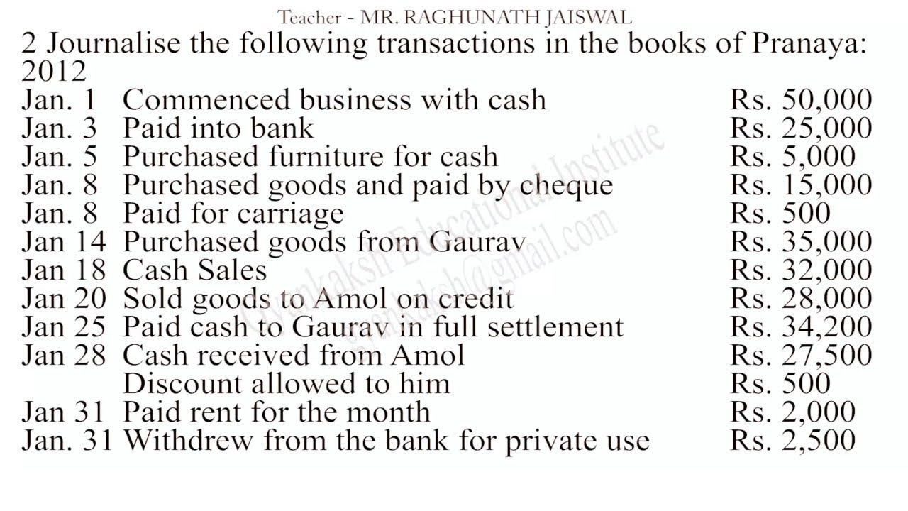 Journal entry sums 2 | Journal entry solved problem 2 | Journal entries ...