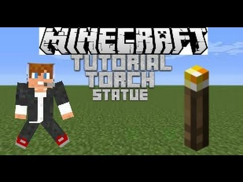 Minecraft Tutorial How To Build A Torch Statue - YouTube