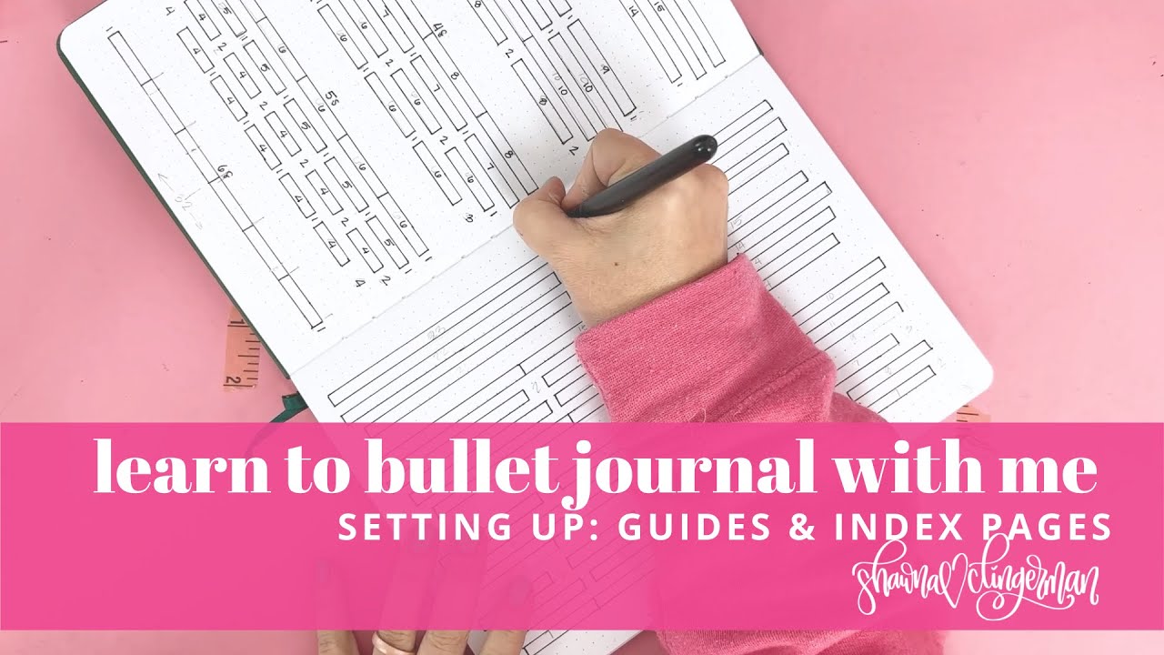 Learn to Bullet Journal With Me: Setting Guides and Index Pages - YouTube