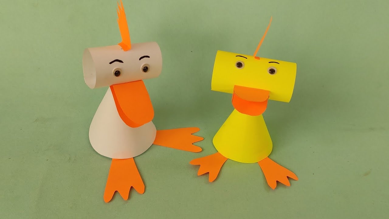 easy paper duck making (origami) DIY@rajuartstudio - YouTube