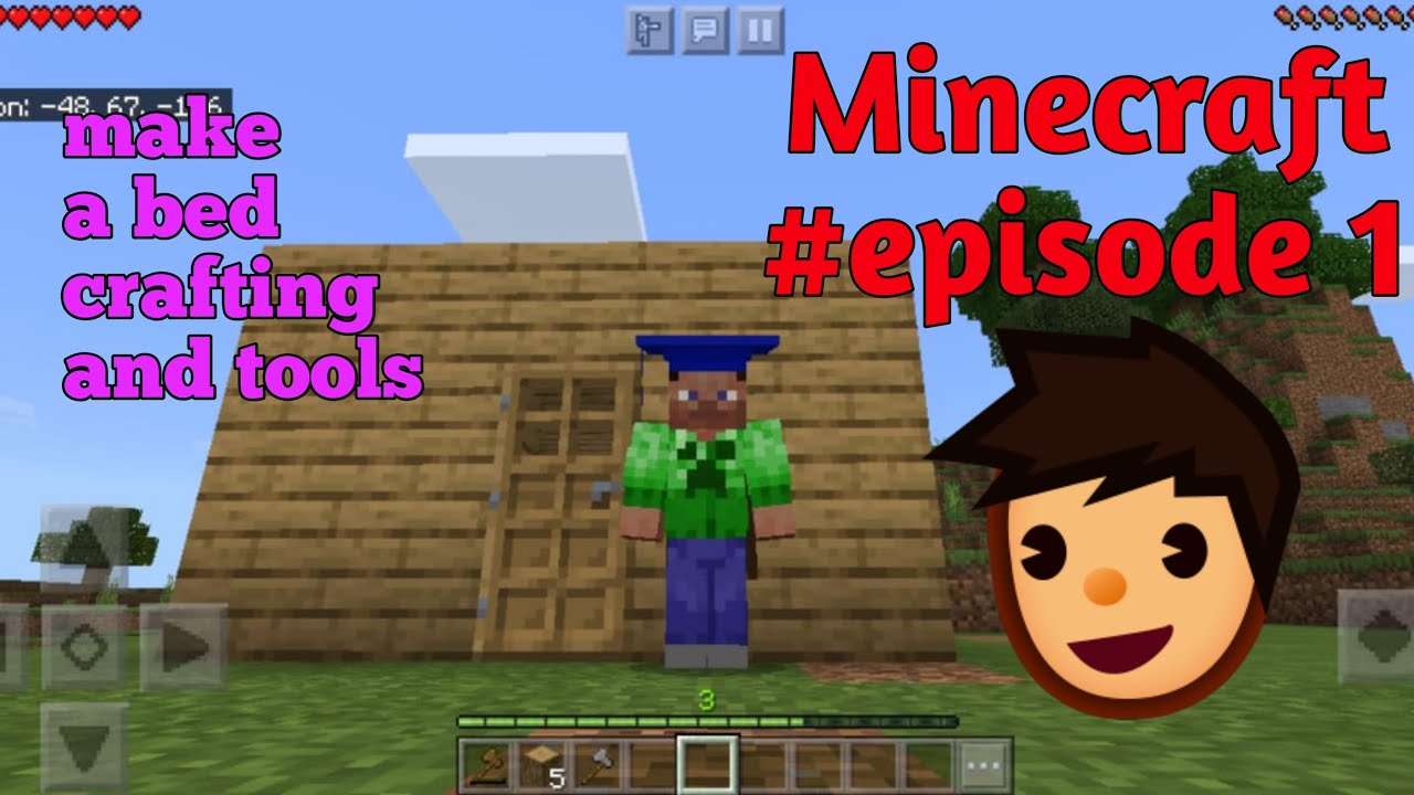 Minecraft part 1 minecraft main crafting kaise kare - YouTube