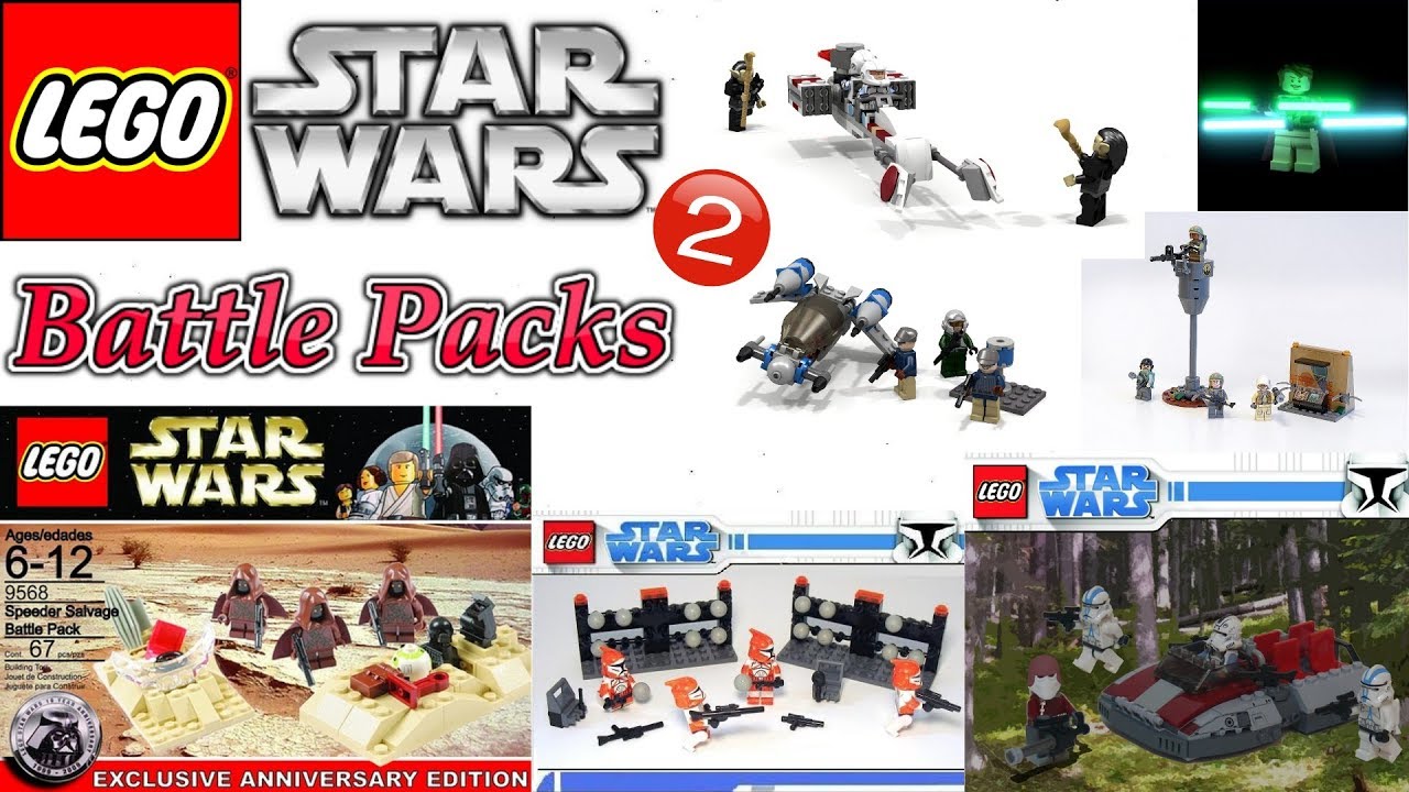 MORE AWESOME LEGO Star Wars Custom Battle Packs! - YouTube