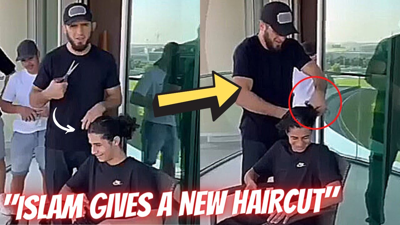 Islam Makhachev Gives His Fan A New Haircut (VIDEO) - YouTube
