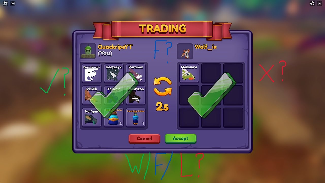 Trading A Huge Trade For A Moix (Moixaura) (Roblox Dragon Adventures) W ...