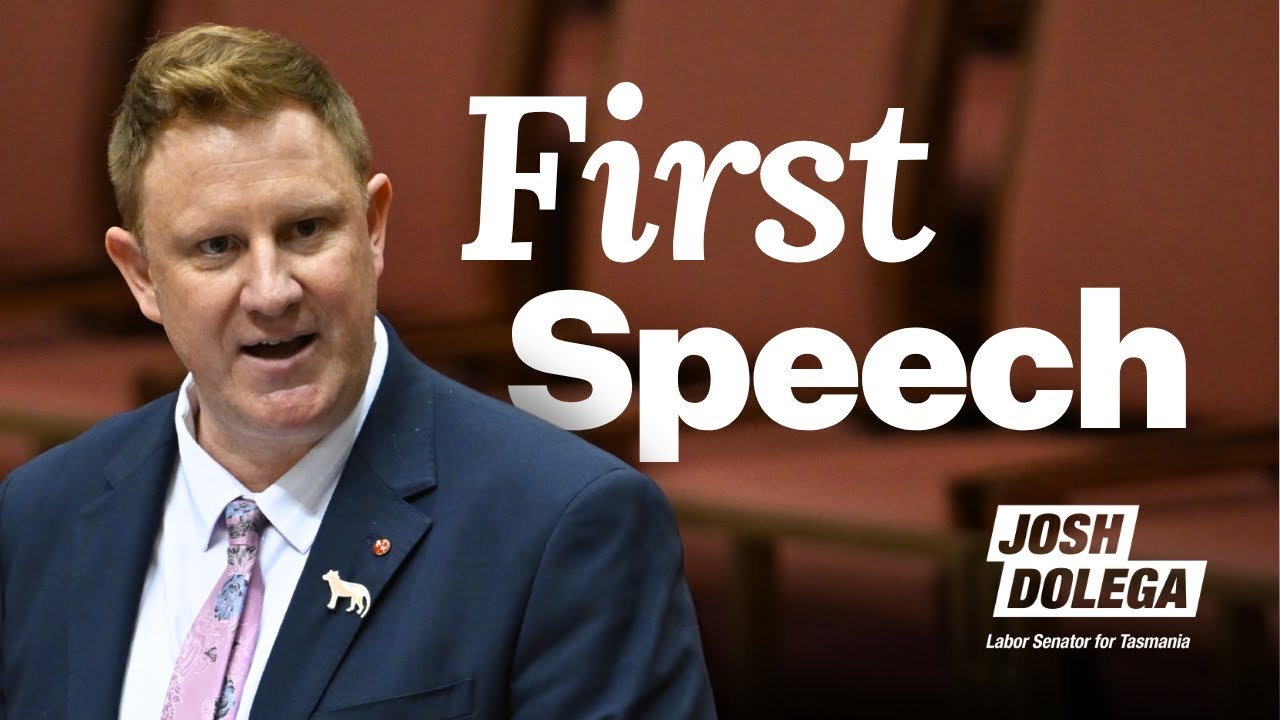 Senator Josh Dolega's First Speech - YouTube
