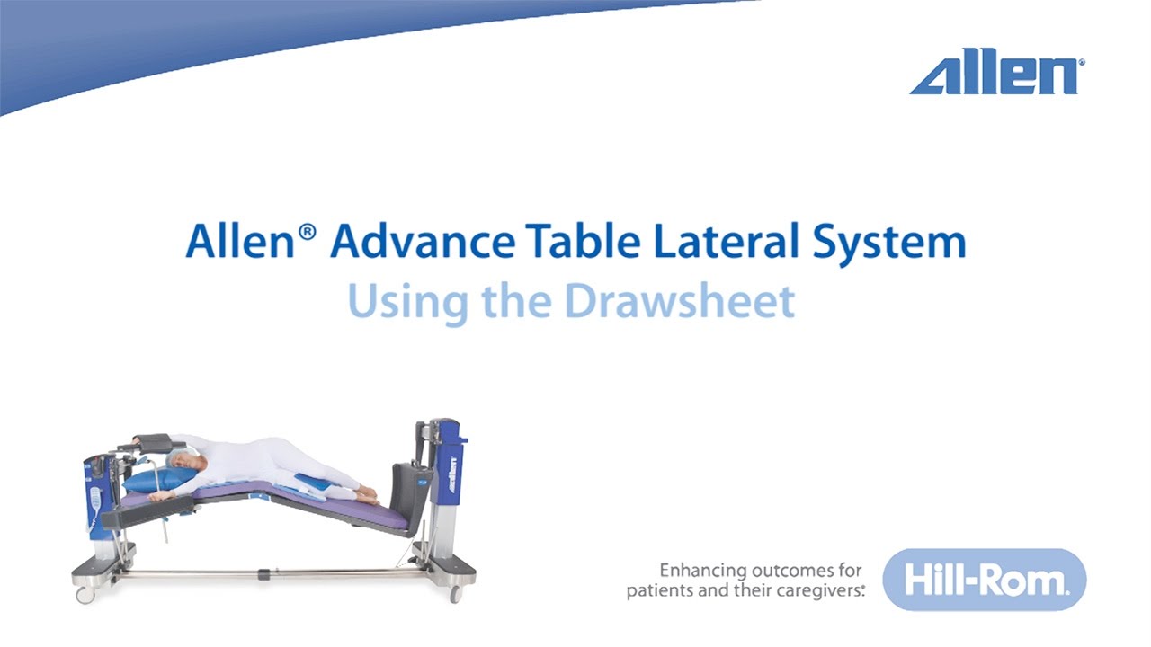 Allen Medical | L2P™ Platform Technique Video | Using the Drawsheet ...
