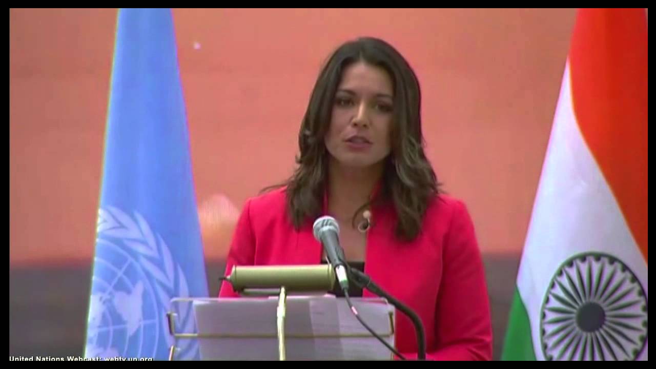 Tulsi Gabbard's Yoga Day Speech at UN Headquarters - YouTube
