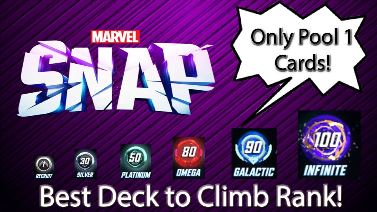 Marvel Snap - Best Deck for Climbing Rank - Only Pool 1 Cards! - YouTube