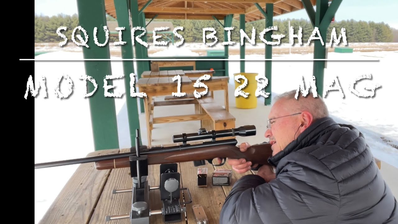 Squires Bingham model 15 22 mag. First groups at the range Armscor K ...