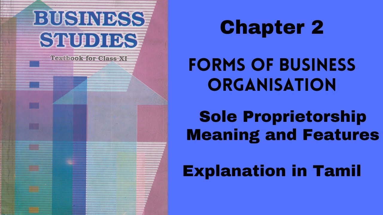 CBSE|11 Business Studies|Chapter 2|Tamil|Forms of Business Organisation ...