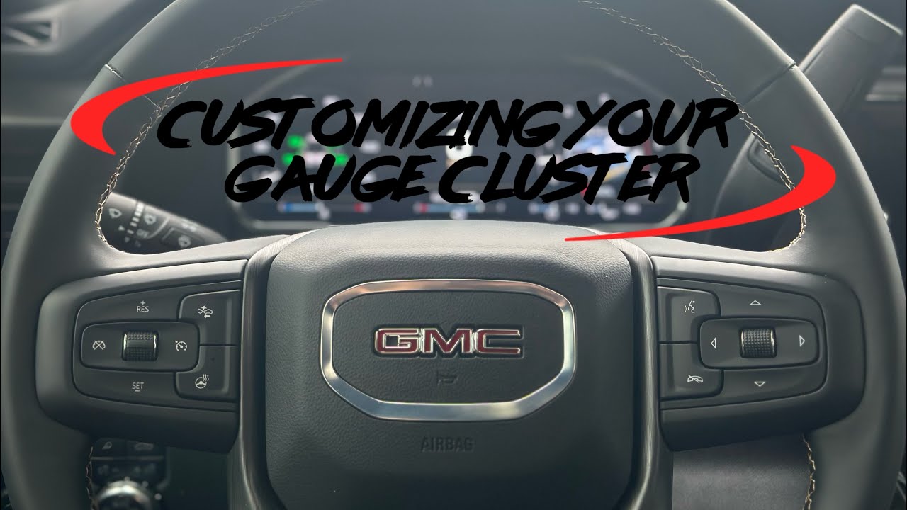 How to Customize Your Gauge Cluster on Your GMC Sierra - YouTube