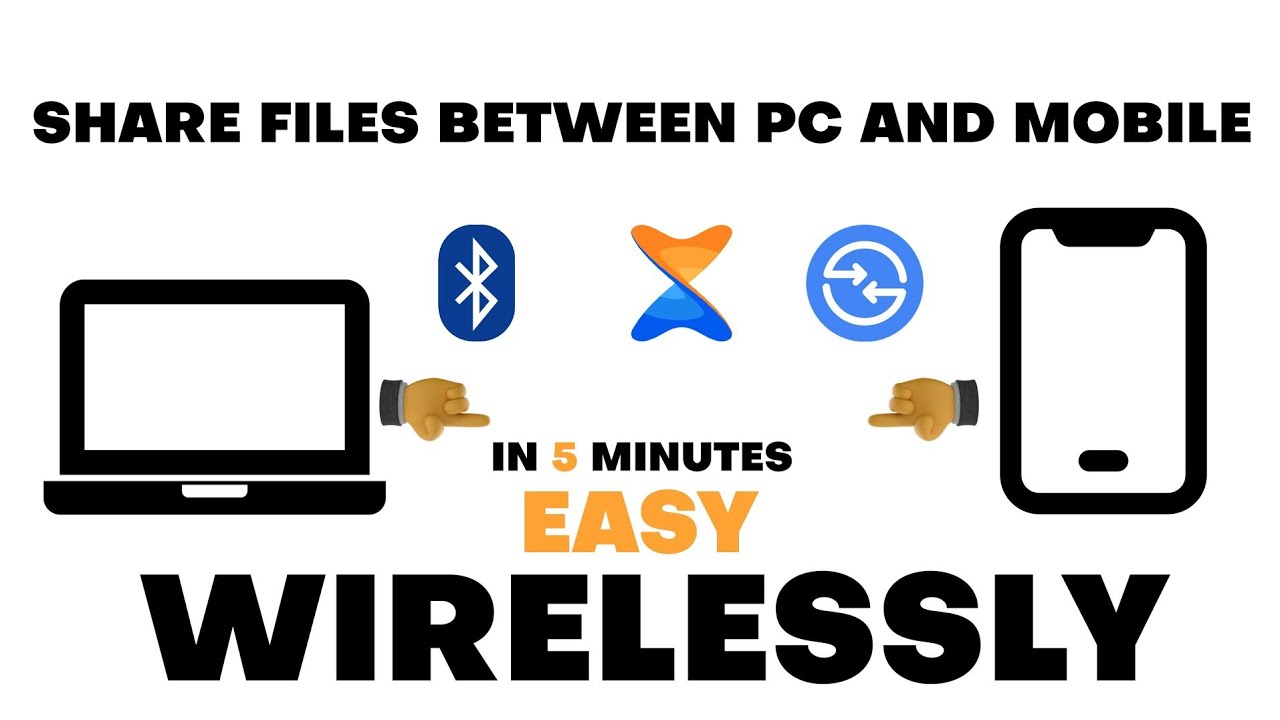 How to transfer files between PC and Mobile phone wirelessly. - YouTube
