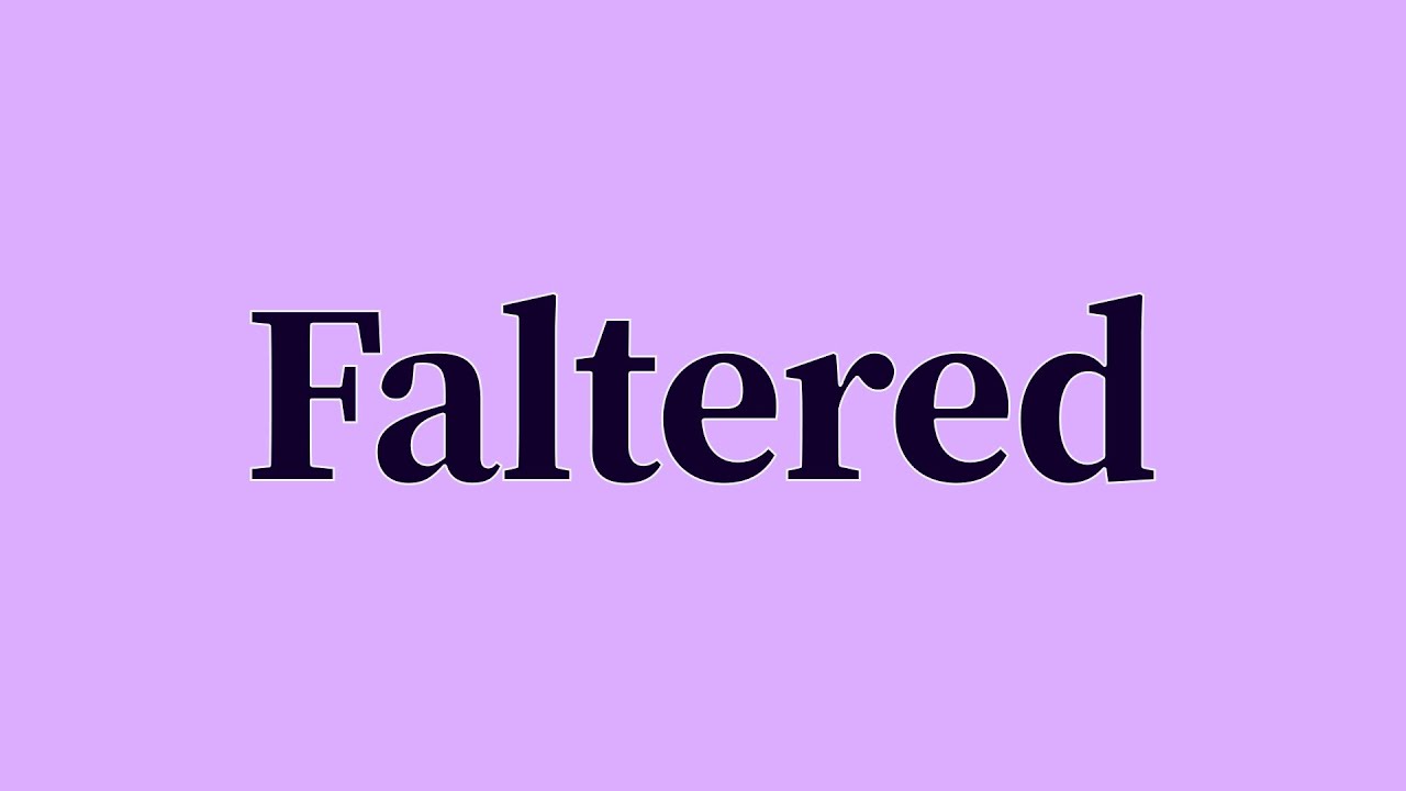 Faltered Pronunciation and Meaning - YouTube