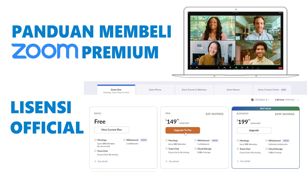 CARA MEMBELI ZOOM PREMIUM DARI WEBSITE RESMI - YouTube