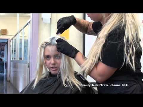 .HAIRCOLOR; Blonde Hair Lightener, Bleach, Brightener Retouch - YouTube