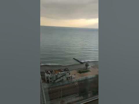 Панорама пляжей Хосты из окна лифта, Сочи - YouTube