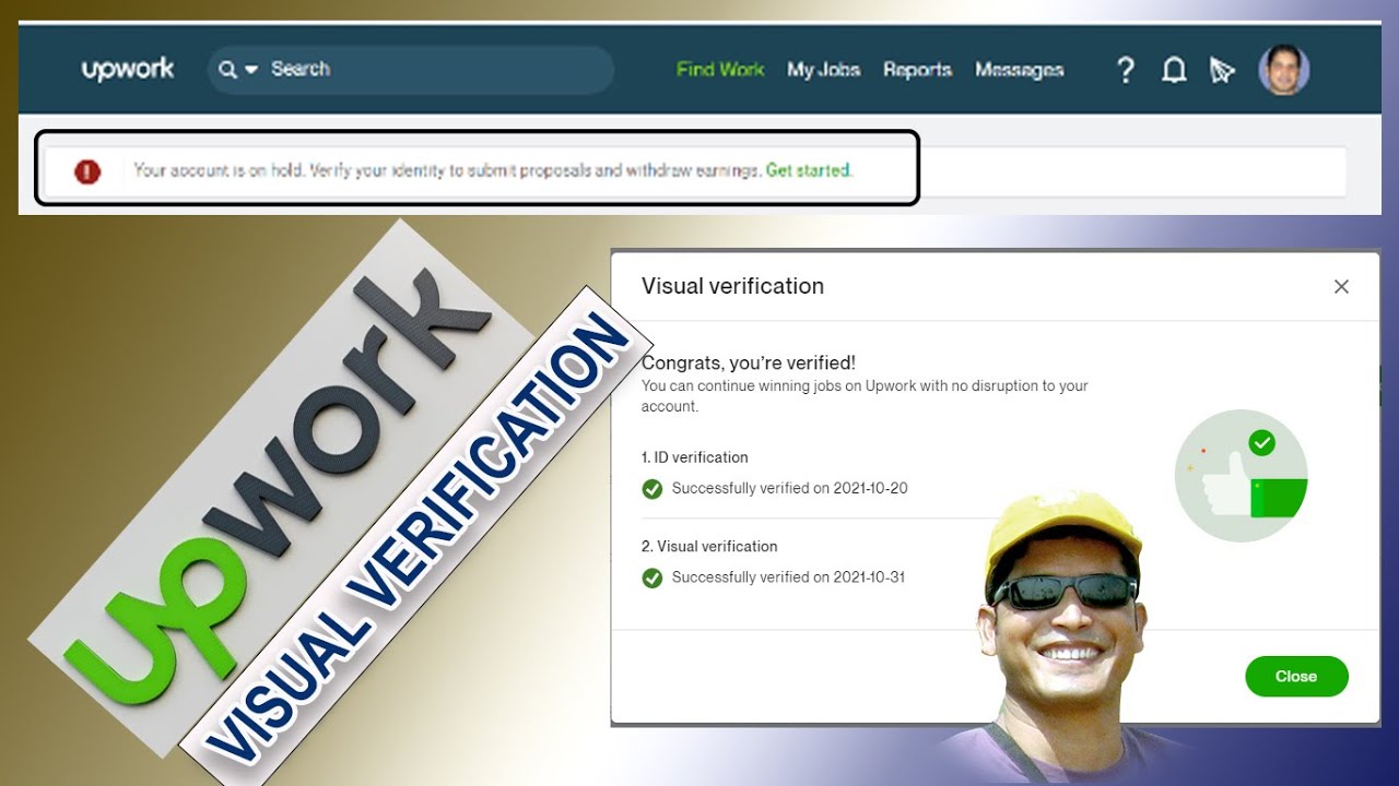How to verify visual identity on upwork - YouTube