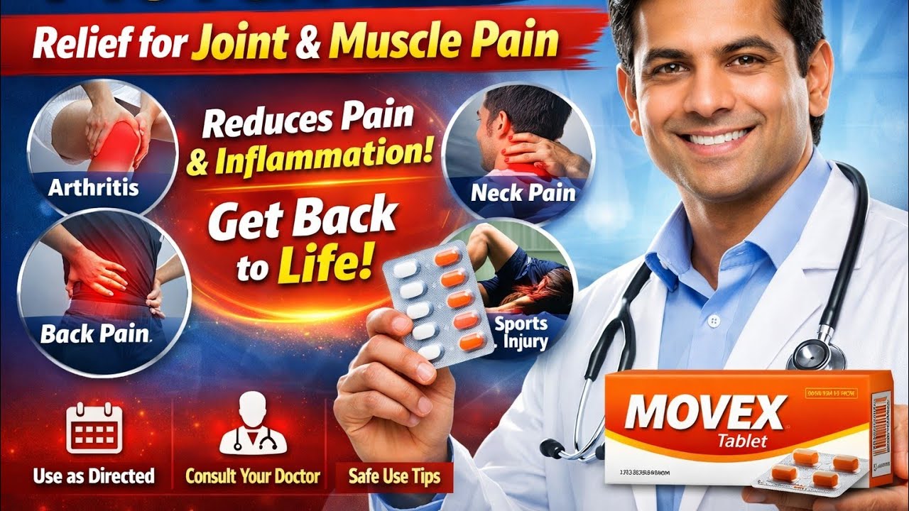 Movex Tablet – Powerful Relief for Joint & Muscle Pain #MusclePain ...