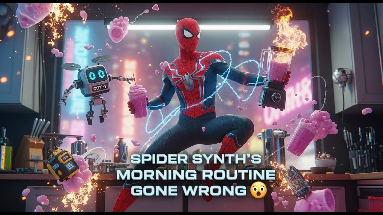 Spider Synth’s Morning Routine Gone Wrong 🤖☕ - YouTube