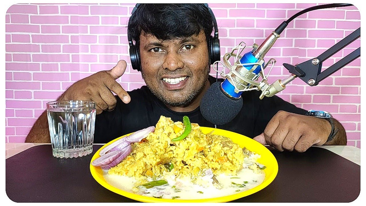 Asmr Eating Veg Biryani | Asmr Mukbang | Foodie Hemanth - YouTube
