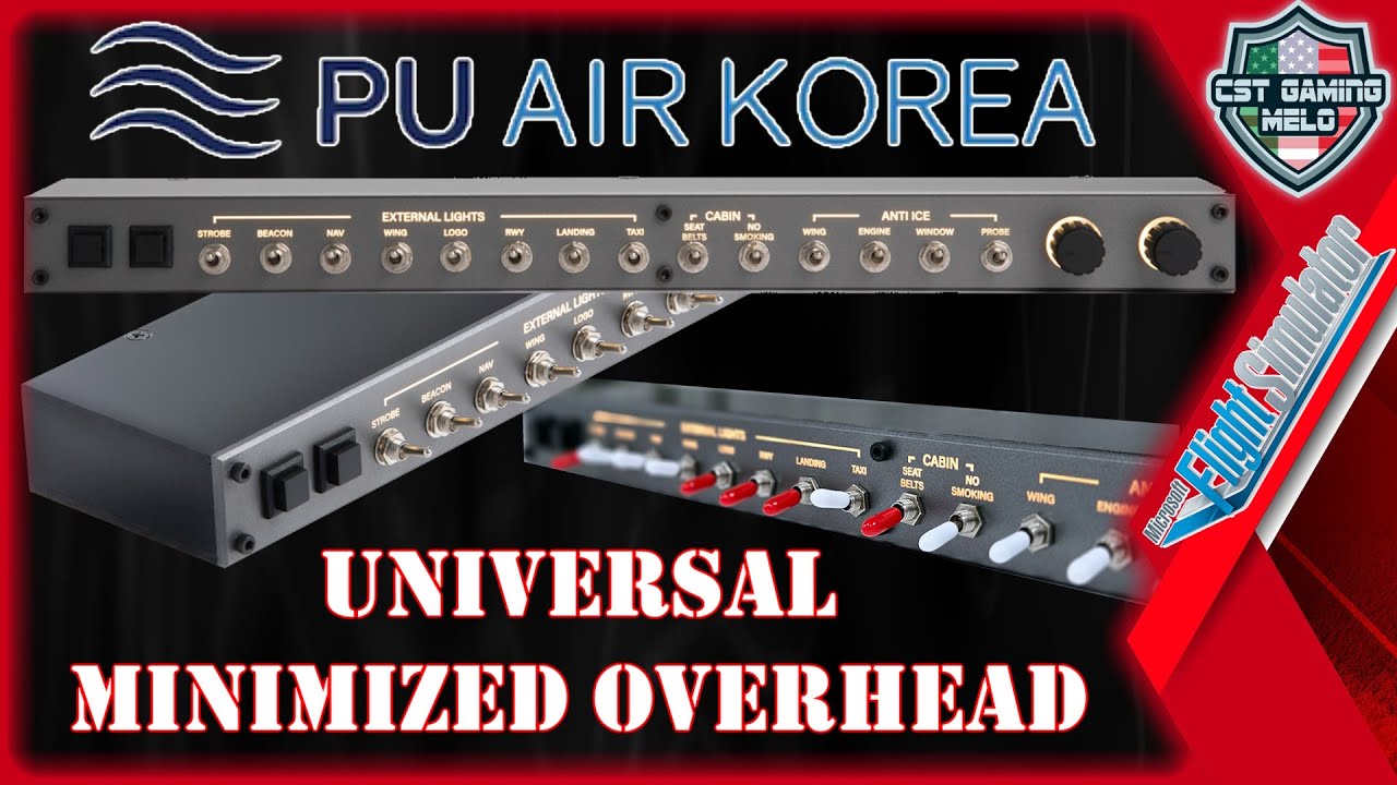 PU MINIMIZED OVERHEAD For MSFS and XPlane | Universal, Versatile, Easy ...
