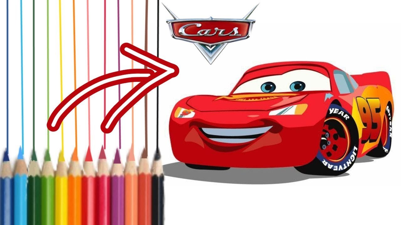 How to Draw Cute Lightning McQueen | Cars | Easy DIY - YouTube