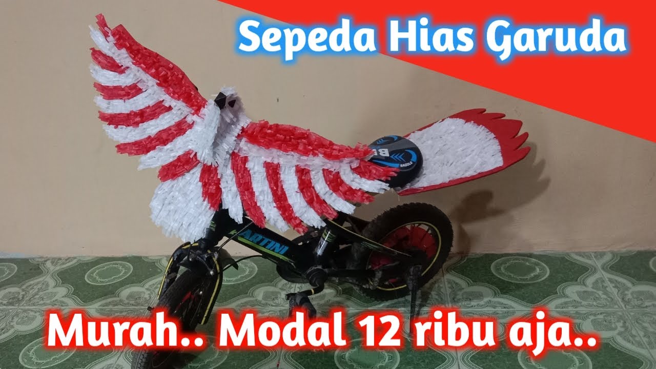 Cara membuat sepeda hias dari kardus - YouTube