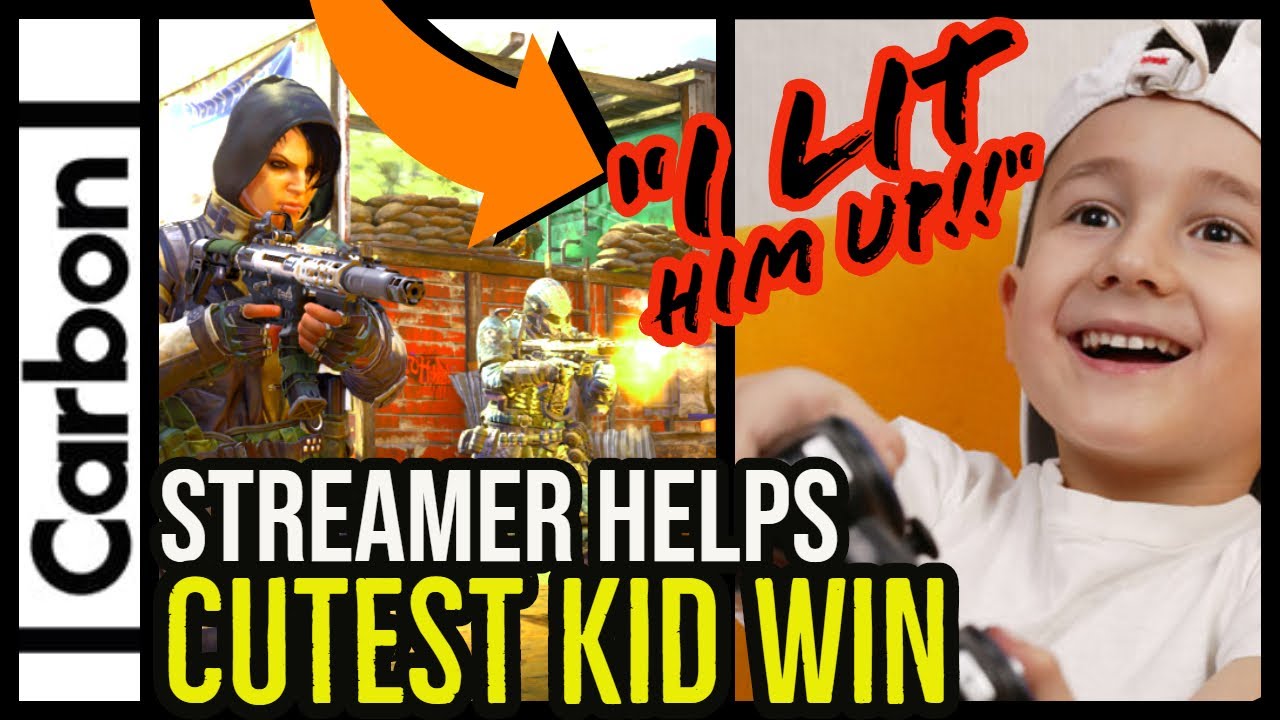 BLACKOUT Streamer Gets NICEST Kid EVER His FIRST WIN! (Black Ops 4 ...