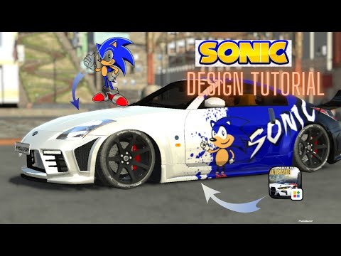 How to make a cool sonic livery design | car parking multi-player new ...