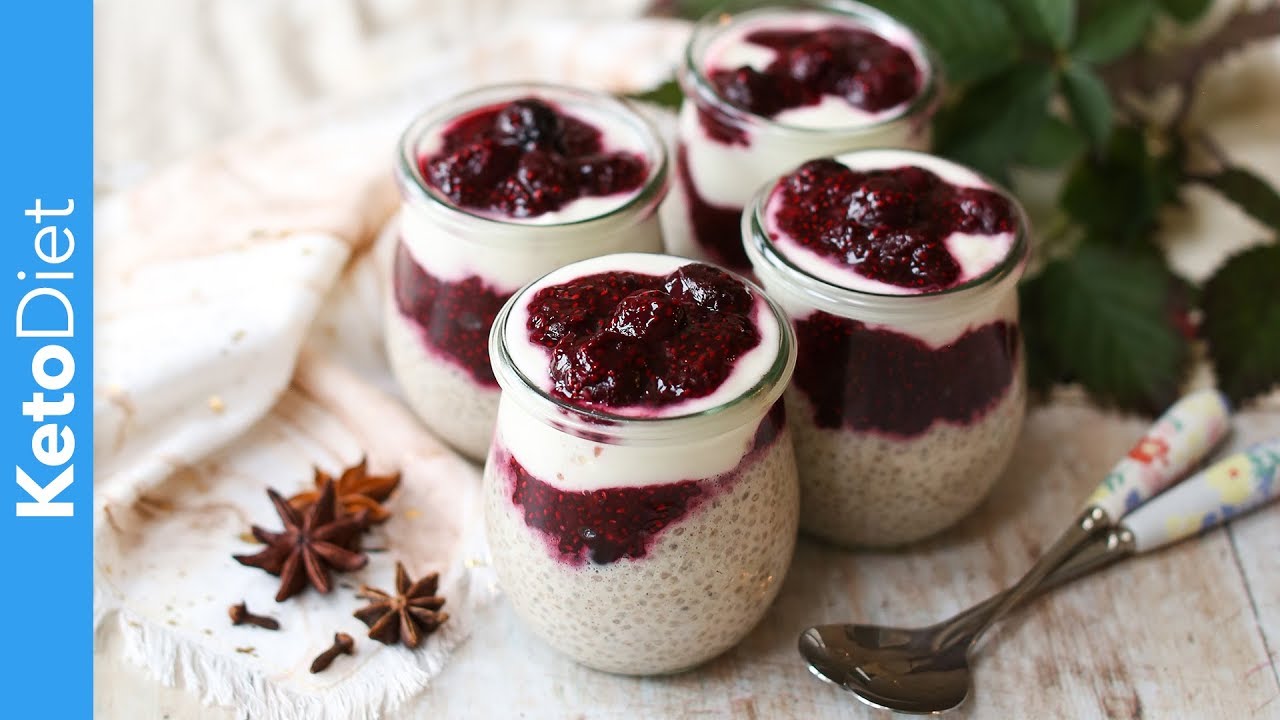 Keto Mulled Berry Chia Parfaits - YouTube