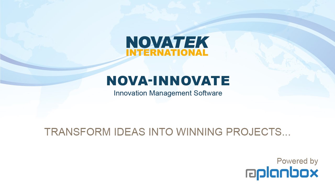 Nova-Innovate - Innovation Management Software Demo - YouTube