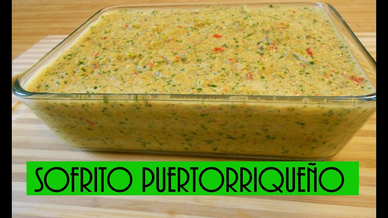 Como Hacer Sofrito Puertorriqueño - YouTube