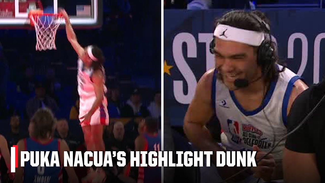 Puka Nacua's BIG SLAM was 'representing for the boys!' | NBA on ESPN ...