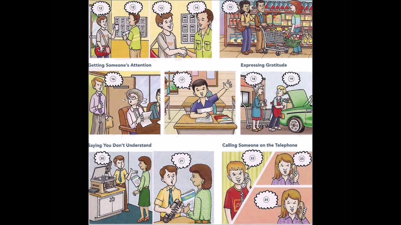 Basic conversation about introducing yourself and others English video ...