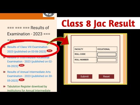 Jac 8th result 2023 !! jac class 8th result chek kare ! Jharkhand Board ...
