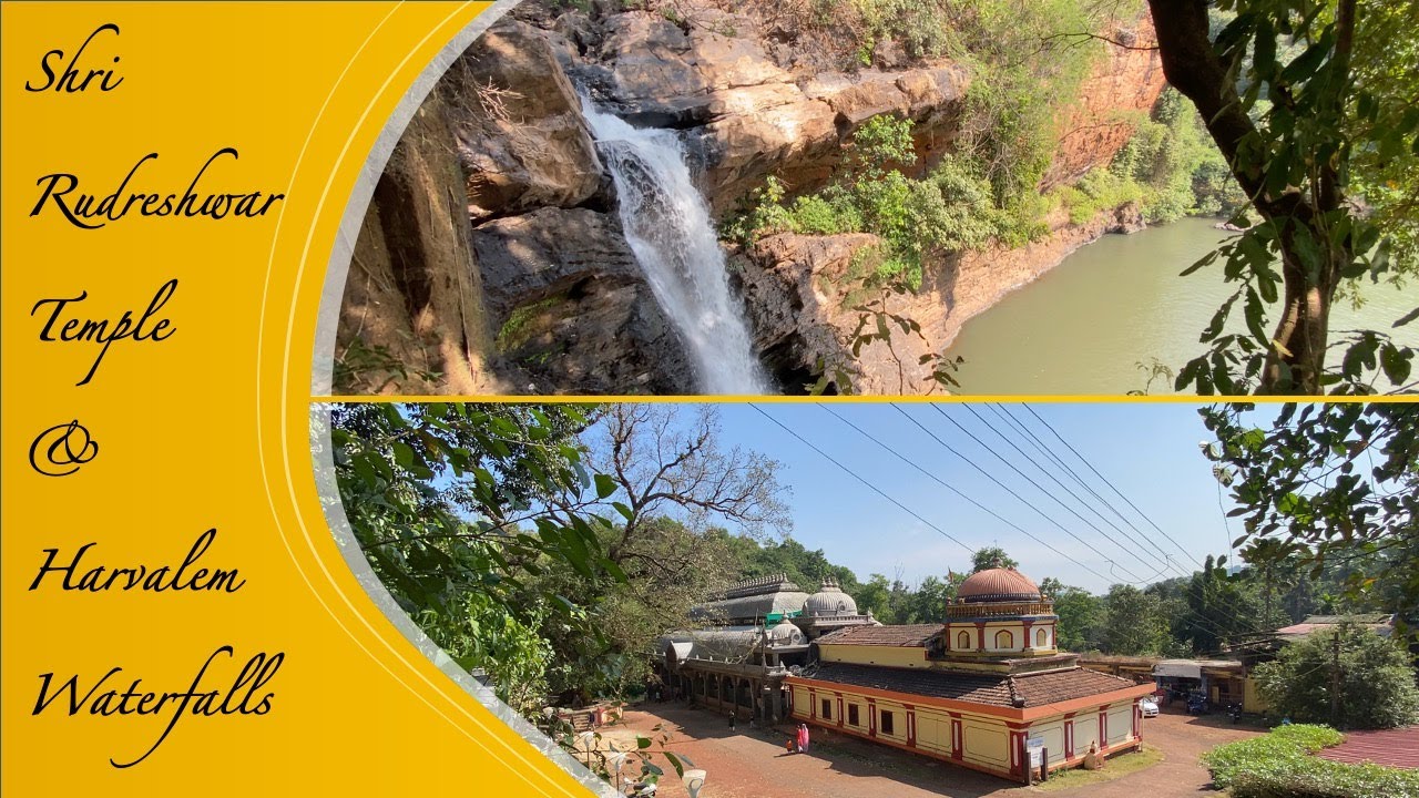 Shri Rudreshwar Temple & Harvalem Waterfalls | Arvalem Falls (4K) - YouTube